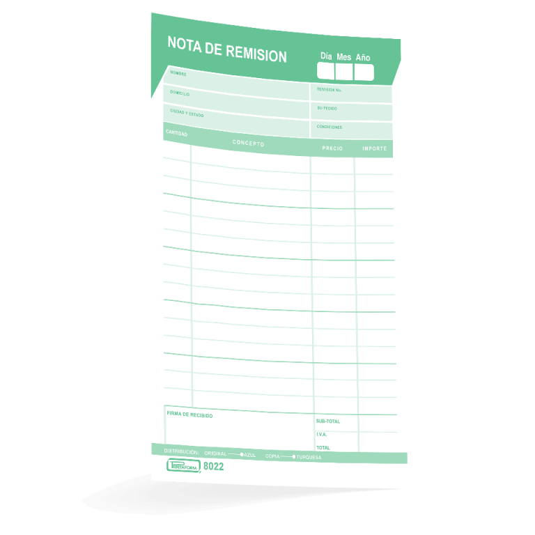 "Nota de remisión" - Printaform