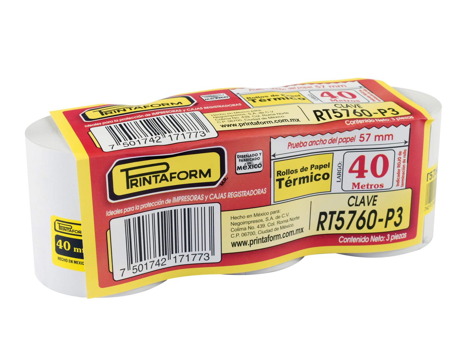 "Rollo térmico" - Printaform