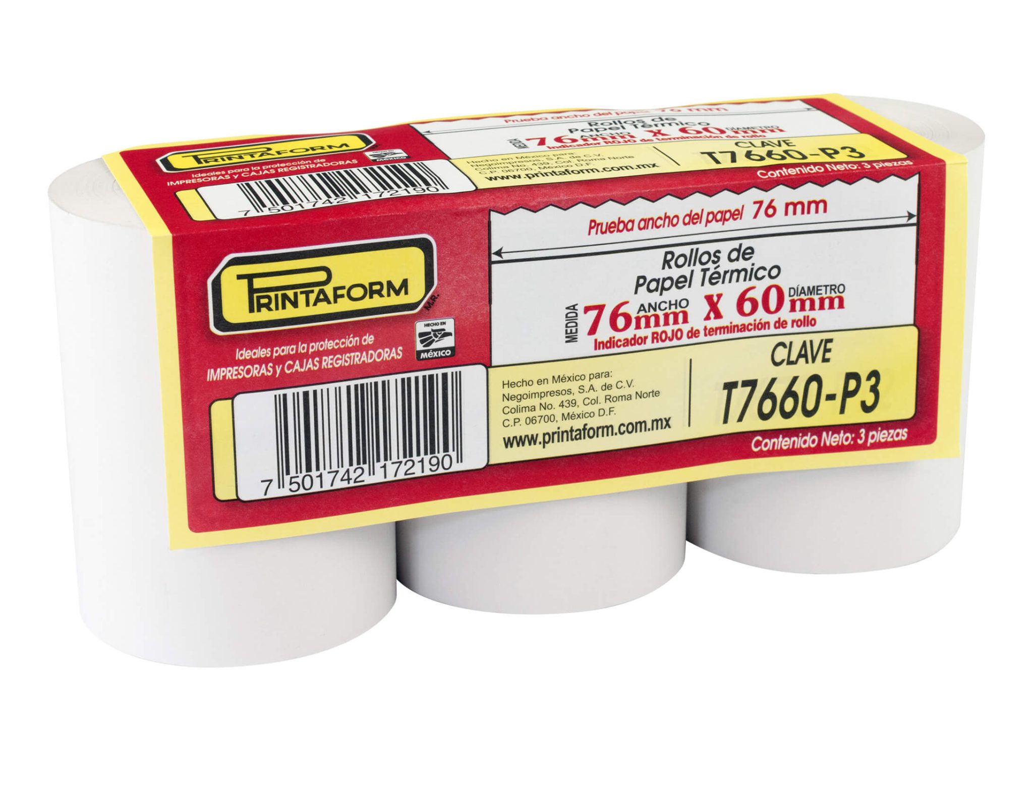 "Rollo térmico" - Printaform