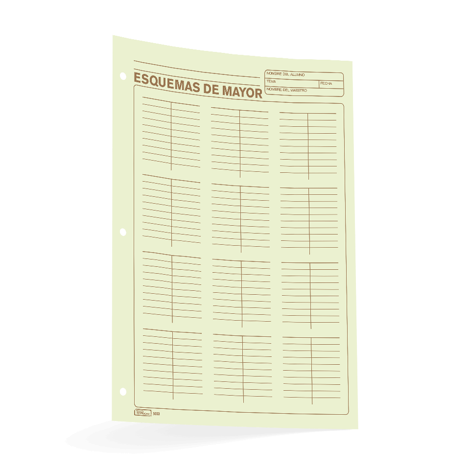"Esquema de mayor" - Printaform