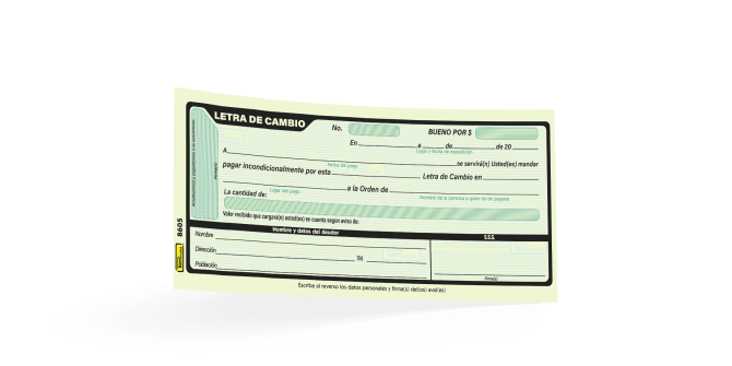 "Letra de cambio" - Printaform